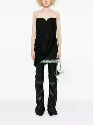 Giuseppe Di Morabito Draped Strapless Top - Black