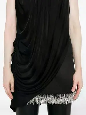 Giuseppe Di Morabito Draped Strapless Top - Black