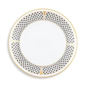 HEREND Porcelain Salad Plate - Black