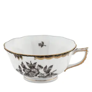 HEREND Porcelain Tea Cup - Black