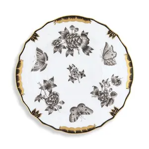 HEREND Porcelain Salad Plate - Black