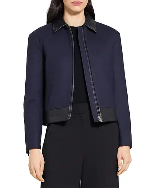 Theory Wool-blend Zip-up Jacket