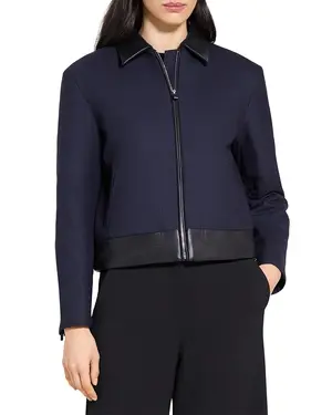 Theory Wool-blend Zip-up Jacket