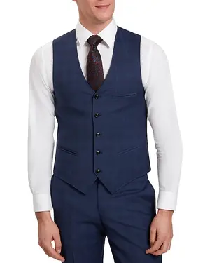 Ted Baker London Troy Check Wool Modern Fit Suit Vest