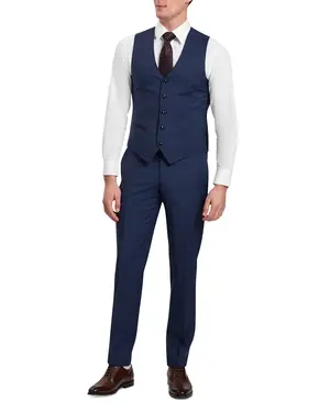 Ted Baker London Troy Check Wool Modern Fit Suit Vest