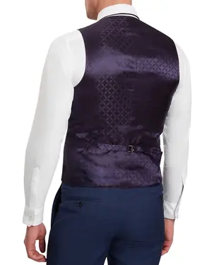 Ted Baker London Troy Check Wool Modern Fit Suit Vest