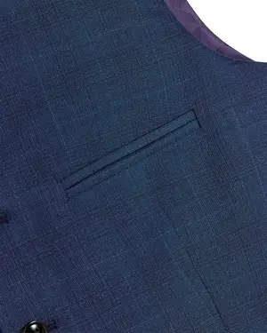 Ted Baker London Troy Check Wool Modern Fit Suit Vest