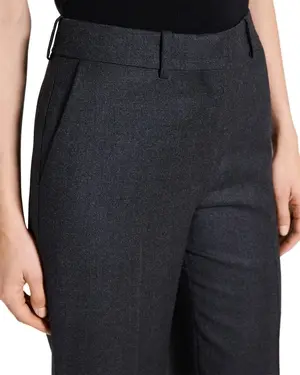 Theory Classic Wide Leg Trousers - New Charcoal Melange