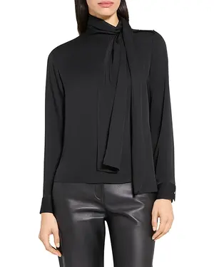 Theory Tie Detailed Blouses