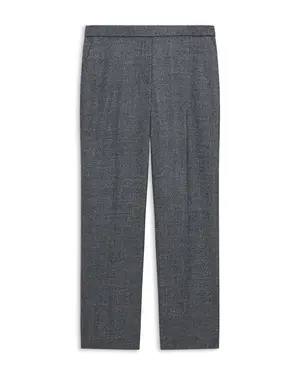 Theory Treeca Pull-on Marle Wool Pants
