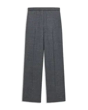 Theory Wool Wide-leg Pull-on Pants