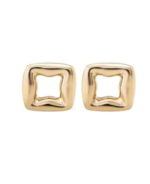 UNODE50 Small Link Drop Earrings - Gold