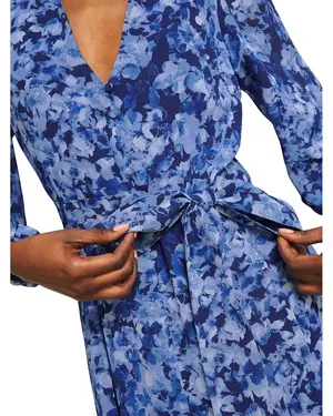 HOBBS LONDON Printed Maxi Dress - Blue Multi