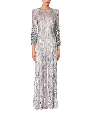 Jenny Packham Nymph Sequin Gown - Ammonite