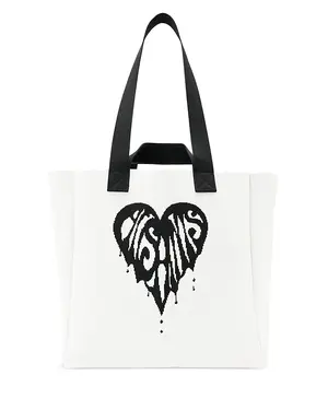 ALLSAINTS Izzy Heart E/w Large Tote - White
