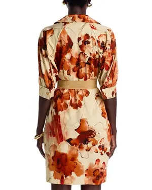 Donna Karan New York Floral Print Shirtdress