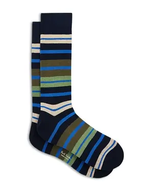 Paul Smith Stripe Socks - Navy