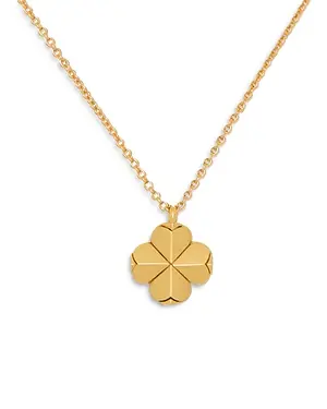 Kate Spade New York Spade Flower Mini Pendant Necklace - Gold