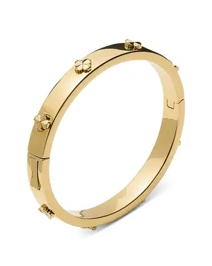 Kate Spade New York Spade Flower Hinge Bangle Bracelet - Gold