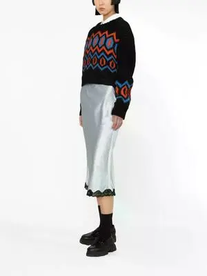 GANNI Patterned Organic-wool Jumper