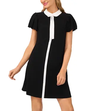 CECE DUPRAZ Tie Neck Puffed Sleeve Dress