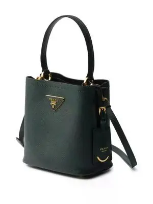 Prada Panier Mini Saffiano Leather Bag - Green