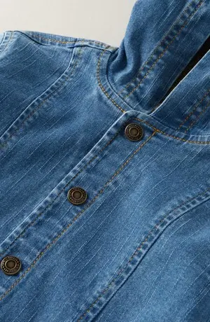 TUCKER + TATE Hooded Denim Jacket