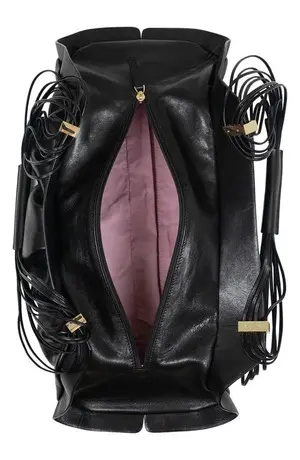 Jeffrey Campbell Mothership Leather Handbag - Black