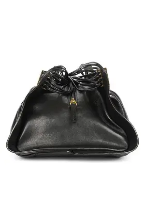 Jeffrey Campbell Mothership Leather Handbag - Black