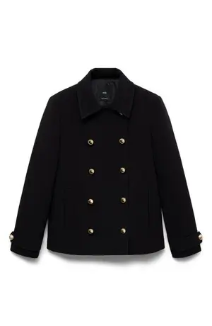 Mango Double-breasted Belted Cuff Jacket