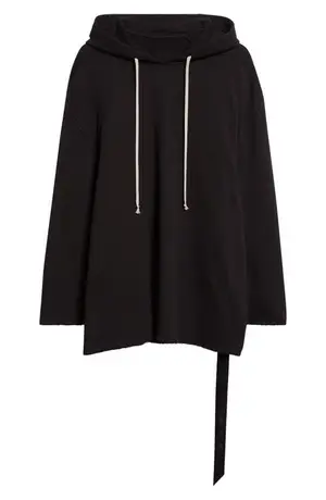 Rick Owens Peter Oversize Hoodie - Black