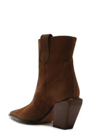 Schutz Memphis Western Boot - Pecan Brown