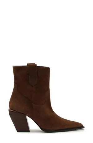 Schutz Memphis Western Boot - Pecan Brown