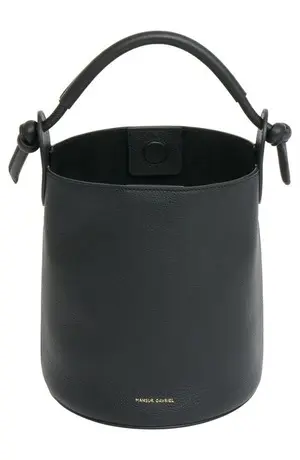 MANSUR GAVRIEL Mini Fortuna Leather Bucket Bag - Black