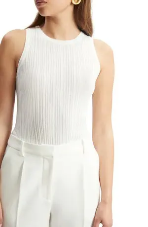Bardot Merel Knit Tank - Orchid White