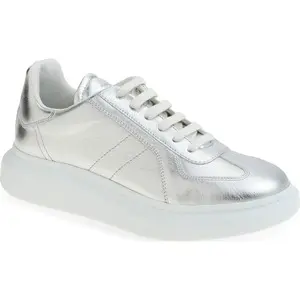 Alexander McQueen Oversized Metallic Leather Sneakers