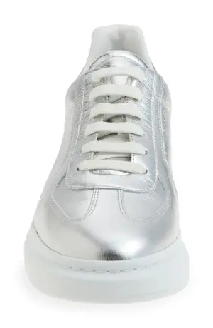 Alexander McQueen Oversized Metallic Leather Sneakers