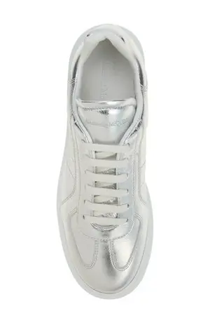 Alexander McQueen Oversized Metallic Leather Sneakers