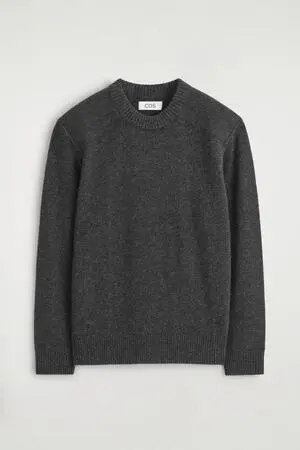 Cos Cashmere Crew-neck Sweater - Gray