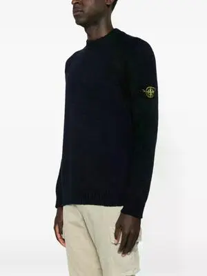 Stone Island Crew-neck Wool Blend Sweater
