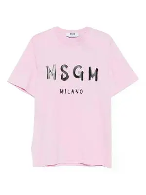 MSGM Logo-lettering T-shirt