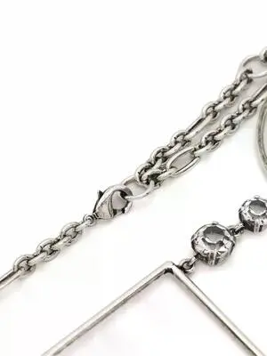 KRIZIA Rhinestone-embellished Pendant Necklace