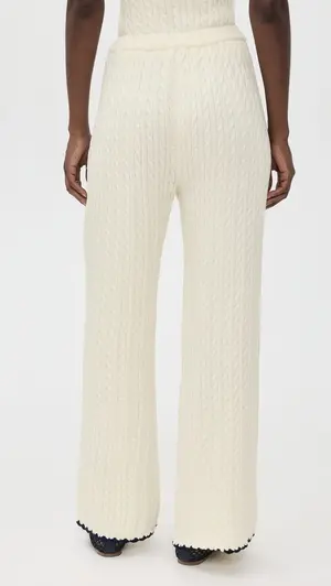BAILEY ROSE Cable Knit Relaxed Pants