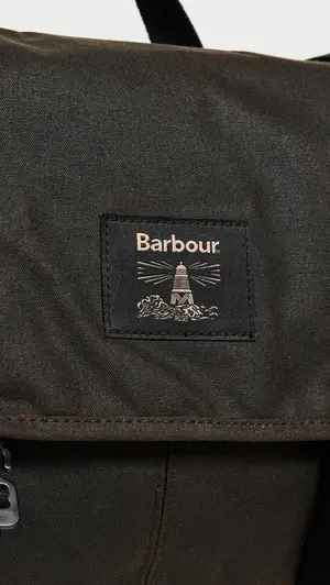 Barbour Field Wax Messenger Bag - Olive