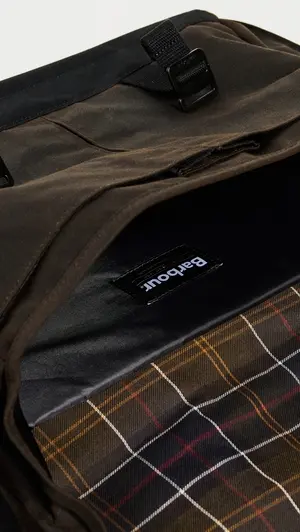 Barbour Field Wax Messenger Bag - Olive
