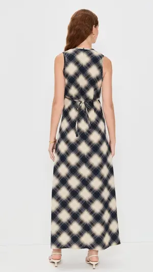 LITTLE LIES Plaid Maxi Dress