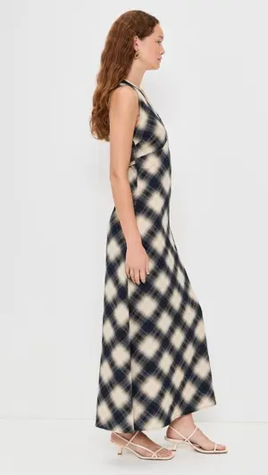 LITTLE LIES Plaid Maxi Dress