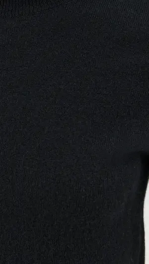 Sablyn Relaxed Cashmere Crewneck Tee - Black