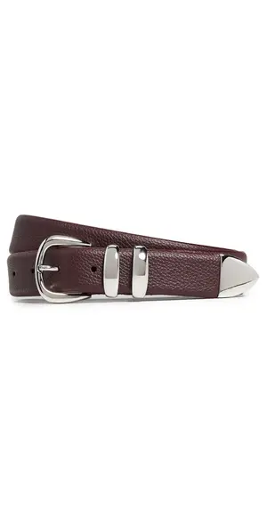 Anderson's Narrow Calf Leather Belt - Oxblood