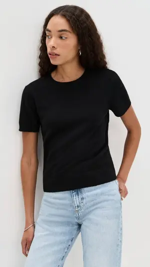 Vince Crew Neck Cashmere Blend Tee